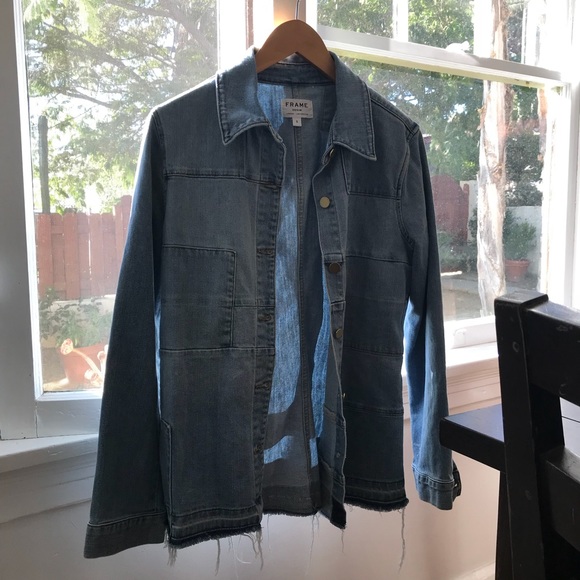 Frame Denim | Jackets & Coats | Frame Le Patchwork Denim Jacket | Poshmark